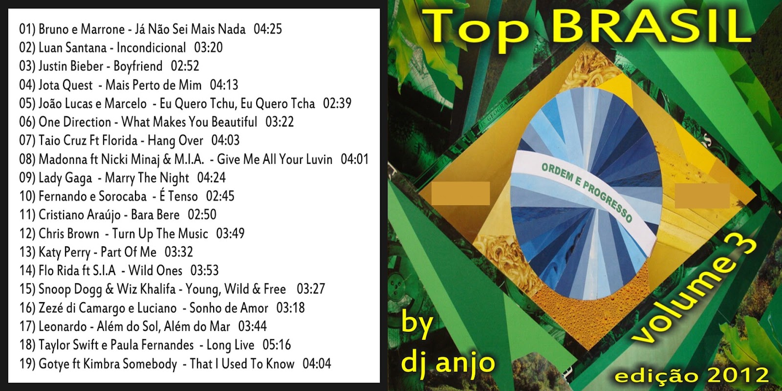 .: CD TOP BRASIL - VOLUME 3 EDIÇÃO 2012