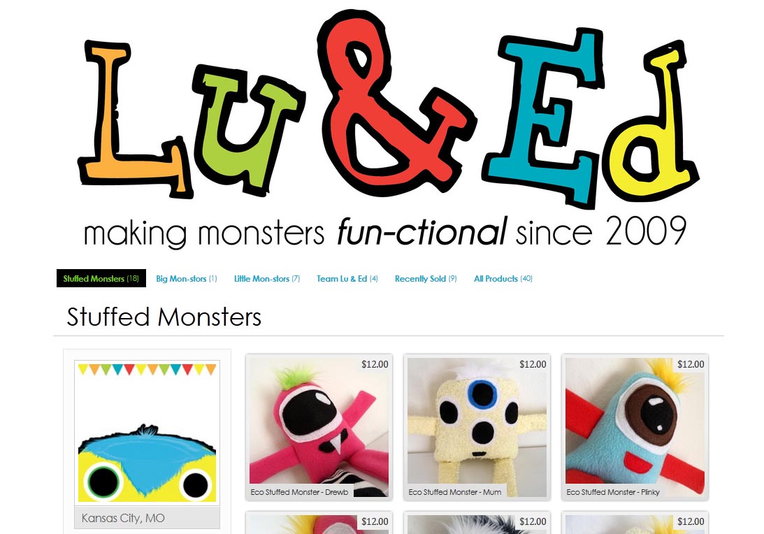 Lu and Ed: Using Storenvy makes your stuff look good.