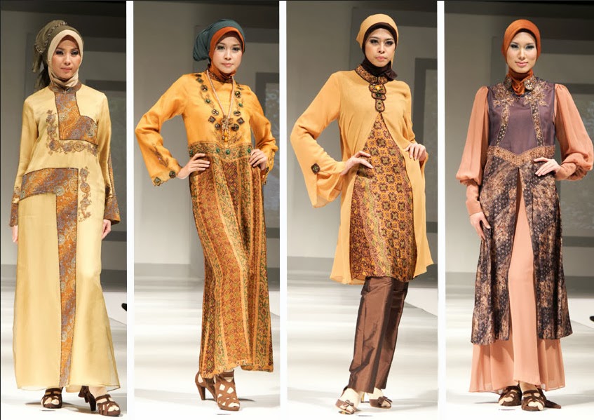 Model Baju Batik Pesta Muslimah - Batik Indonesia