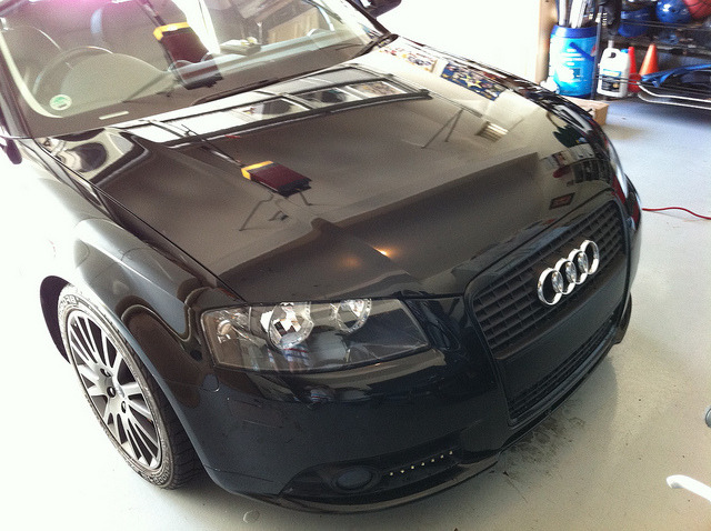 Black Vinyl Car Wrap