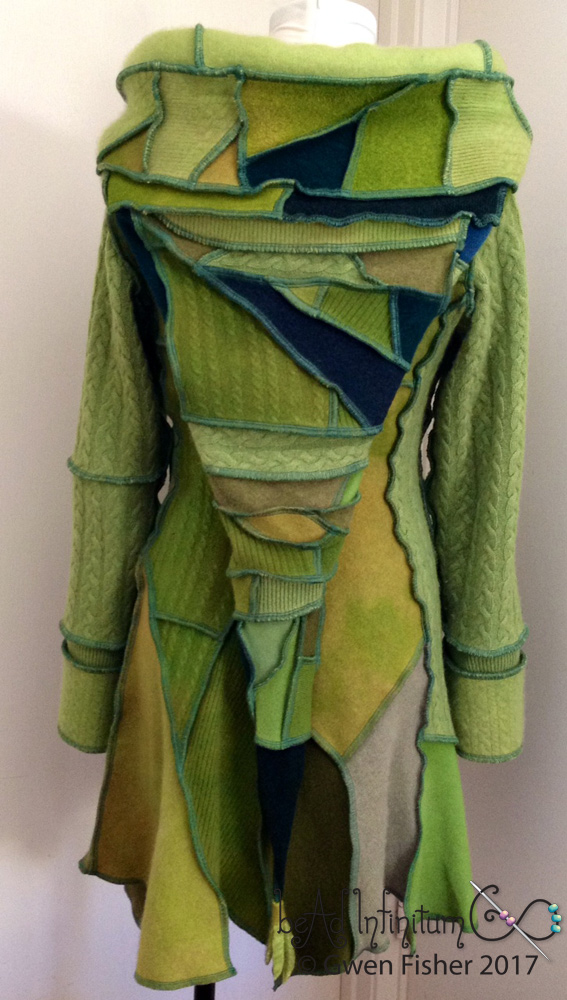 gwenbeads: Bead Weaving with Wool Felt Sweater Scraps