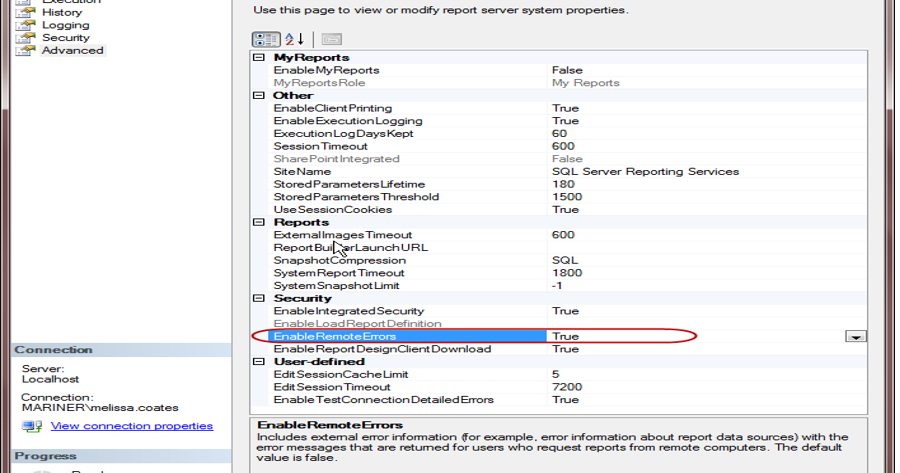 Explore Dynamics World With Aslam: Enabling Remote Errors in SSRS In Ax 2012
