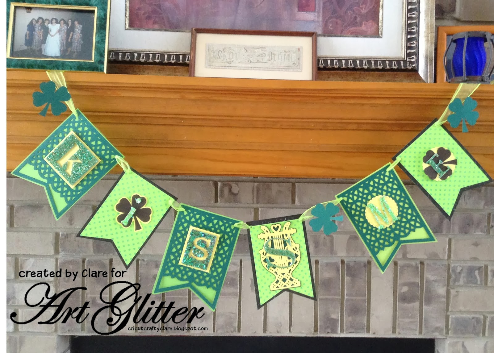 Cricutcraftyclare: St. Patrick's Day Banner