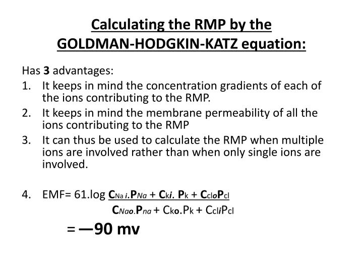 EXAMS AND ME : Resting Membrane Potential
