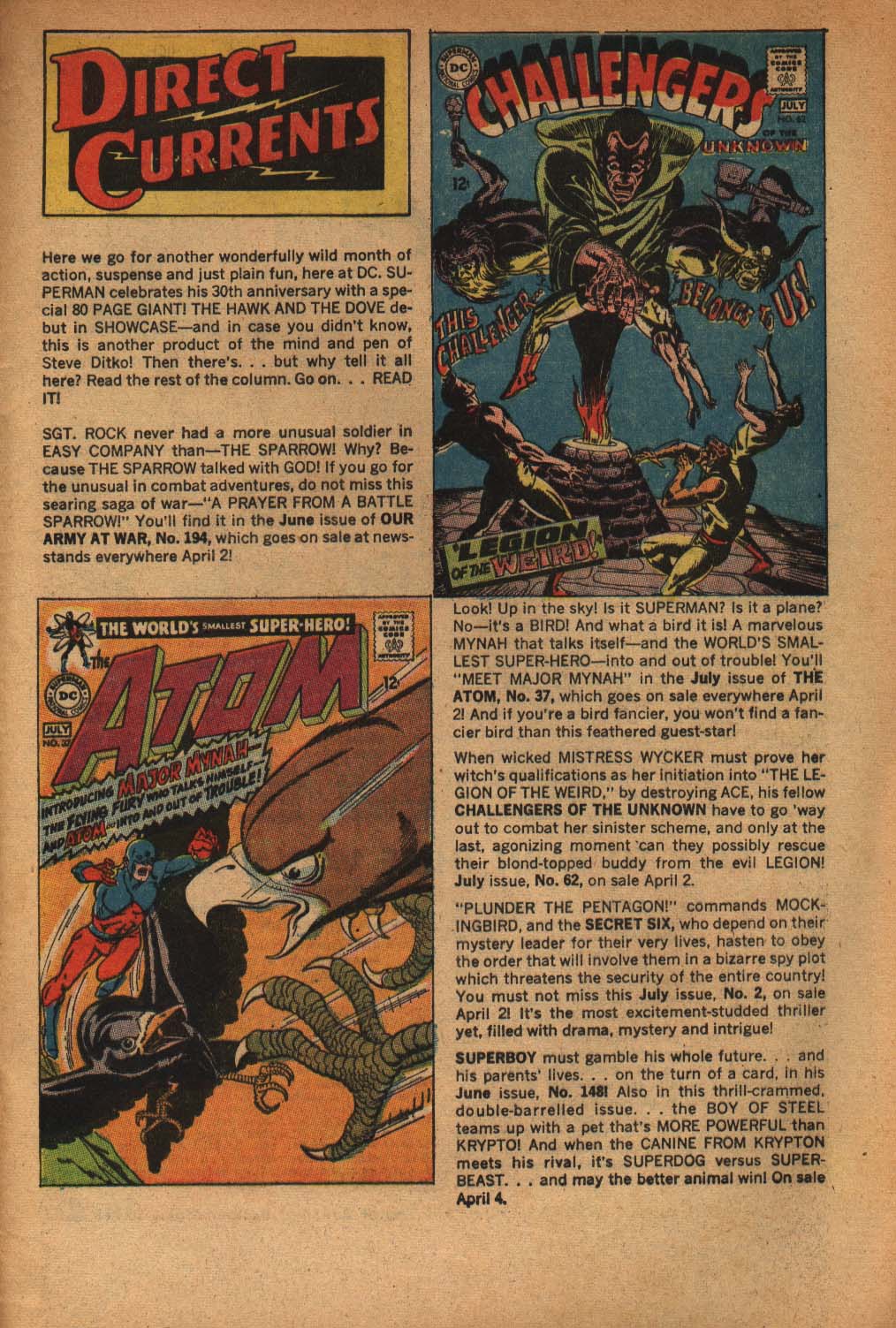 Days of Adventure: Adventure Comics # 368, May, 1968