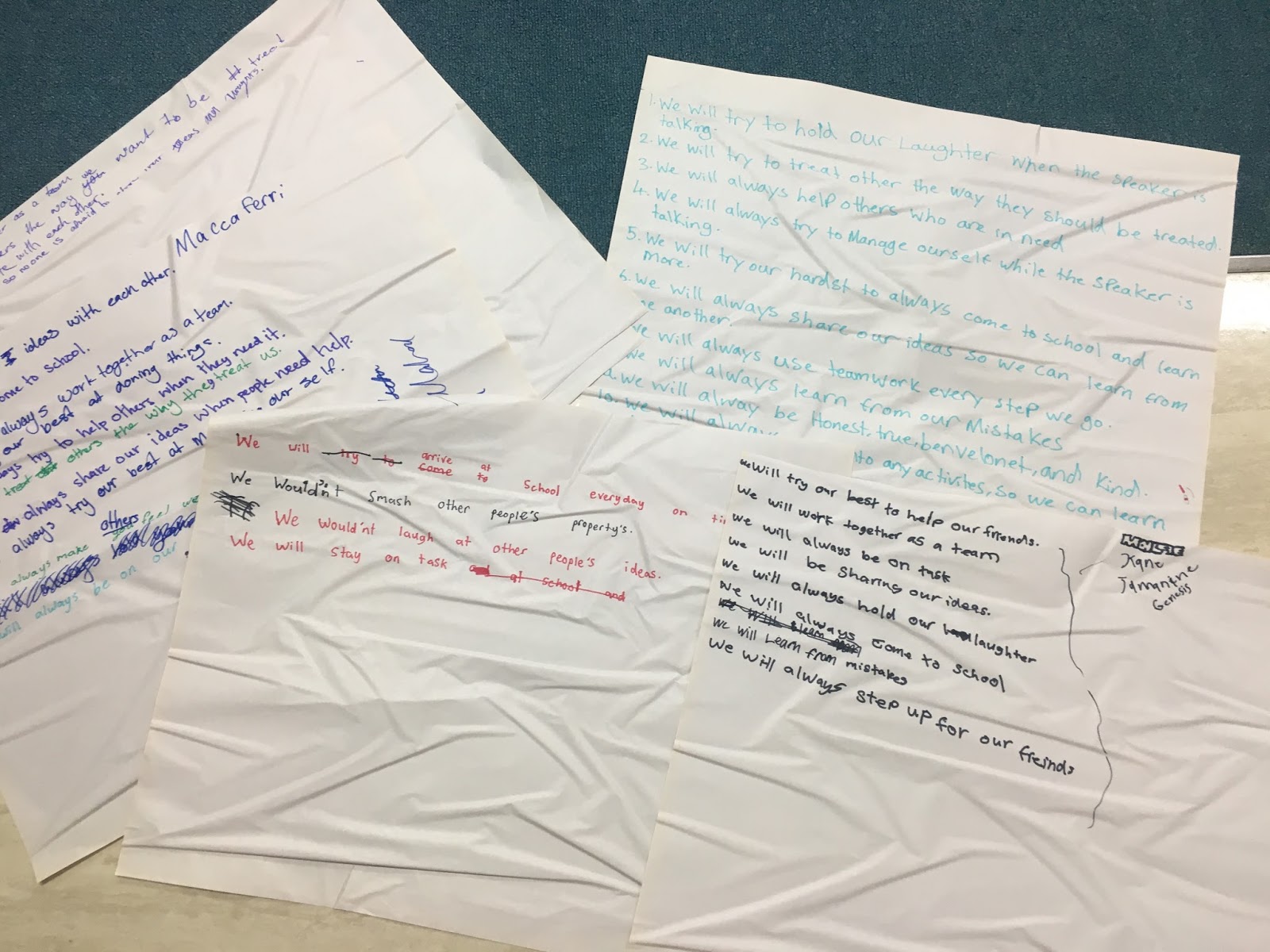 Room 9 @ Glen Innes School: Creating a Class Contract