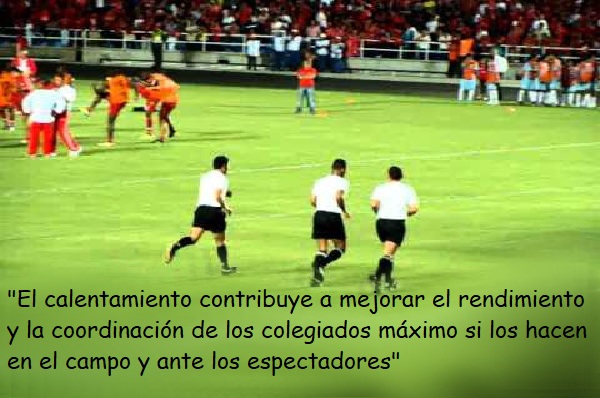 Calentamiento ante el público - Noticias y Reglamentos para Árbitros de ...