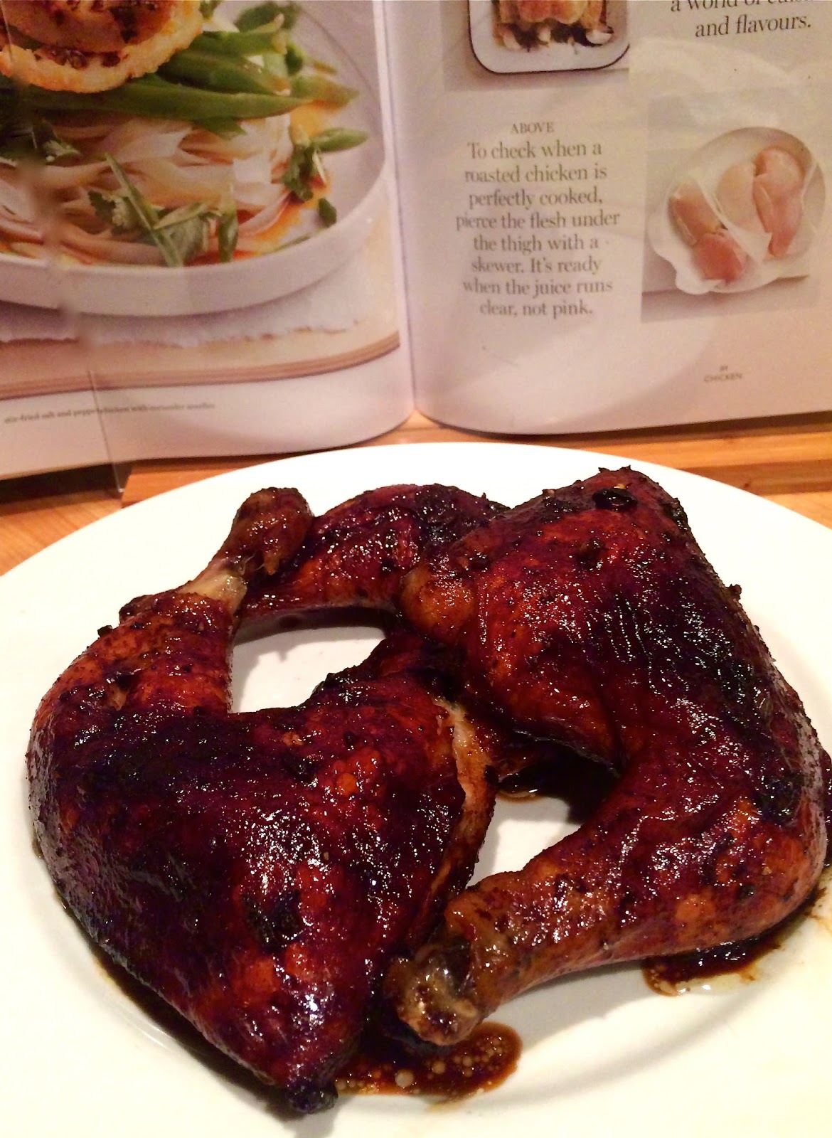 Madame Anne aux fourneaux: Poulet laqué miel et soya