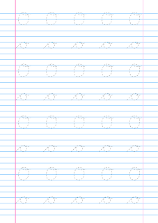 Activity letter O dotted to cover | to print