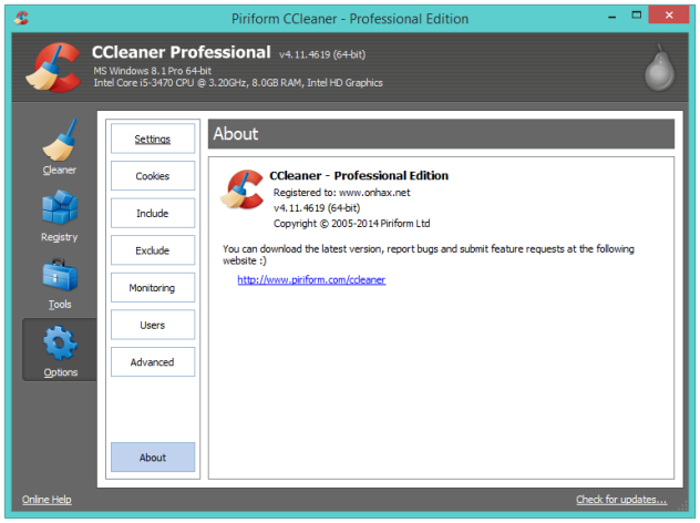CCleaner Any Version PRO Serial Keys ~ Petebece
