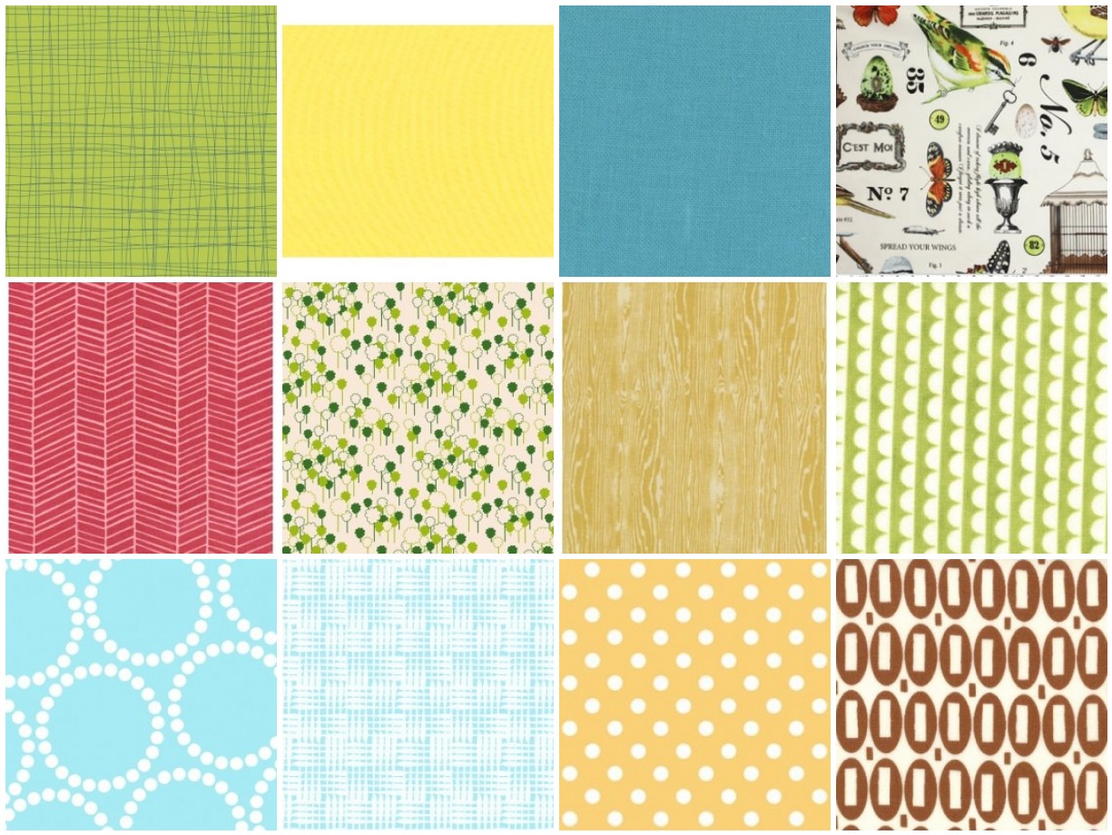 Follow the White Bunny: A bit of fabric fun...Spring Forest