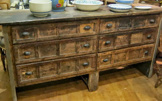 Funk & Gruven A-Z: c 1900 ASH GENERAL STORE CABINET