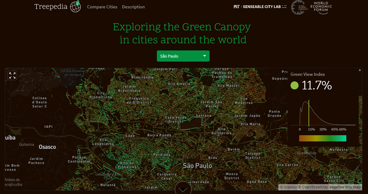 Tree Web Maps: aplicações geográficas sobre árvores urbanas