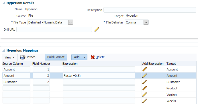 Using Factors in Data Management Import Formats