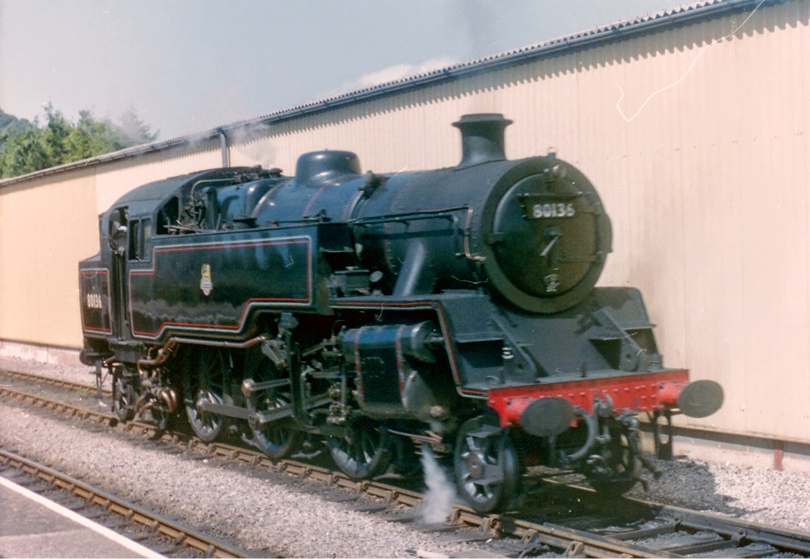 Steam Memories: Standard 4MT 2-6-4T No. 80136 at Minehead ten years ago