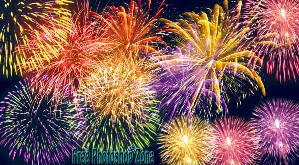 Festive Fireworks PSD | Free Photoshop Zone