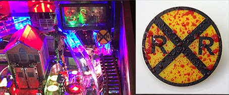 Back Alley Creations: Bloody Railroad Crossing Sign