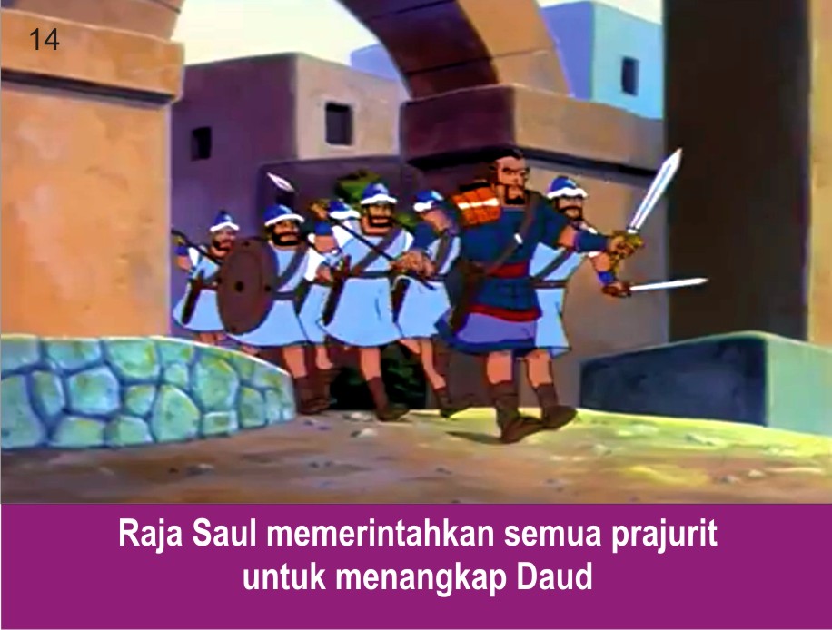 Komik Alkitab Anak: Raja Saul dan Prajurit Daud