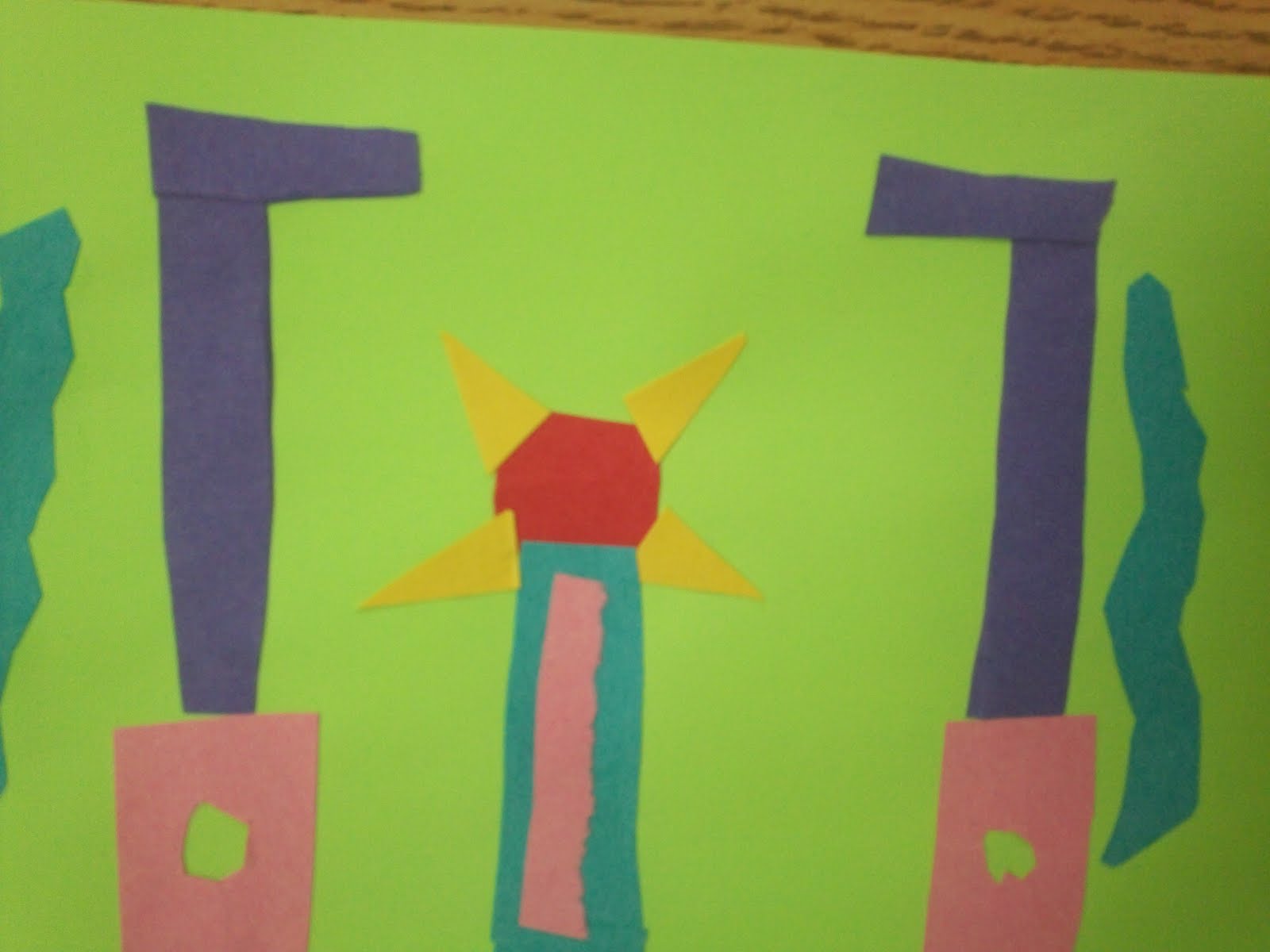 Art With Mr. E: Nonobjective Abstract Collage w/ Focal Point - 2nd Grade