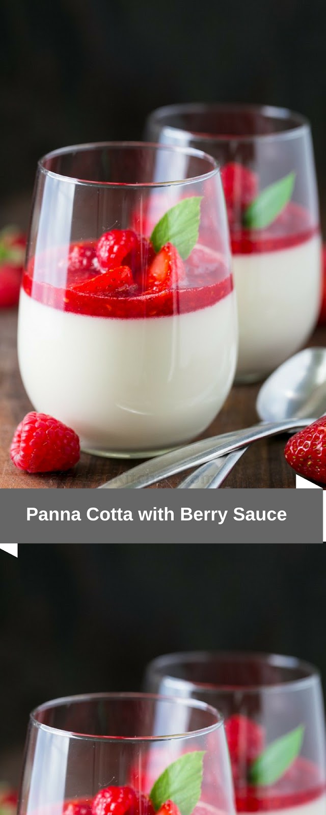 Panna Cotta with Berry Sauce | Home Delicious Recipe