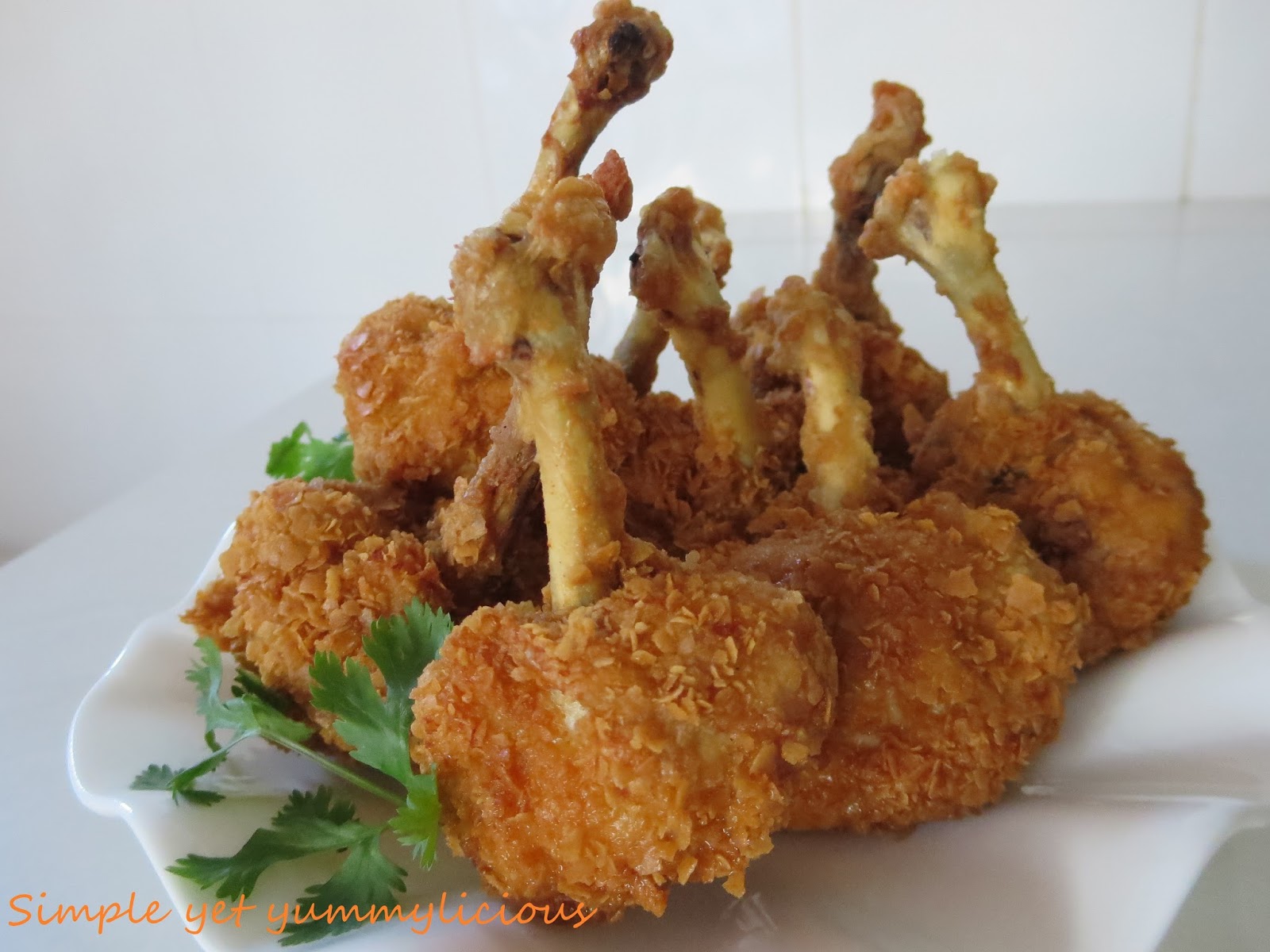 Simple yet yummylicious!: Deep-fried Chicken Boxing coated with Nestum