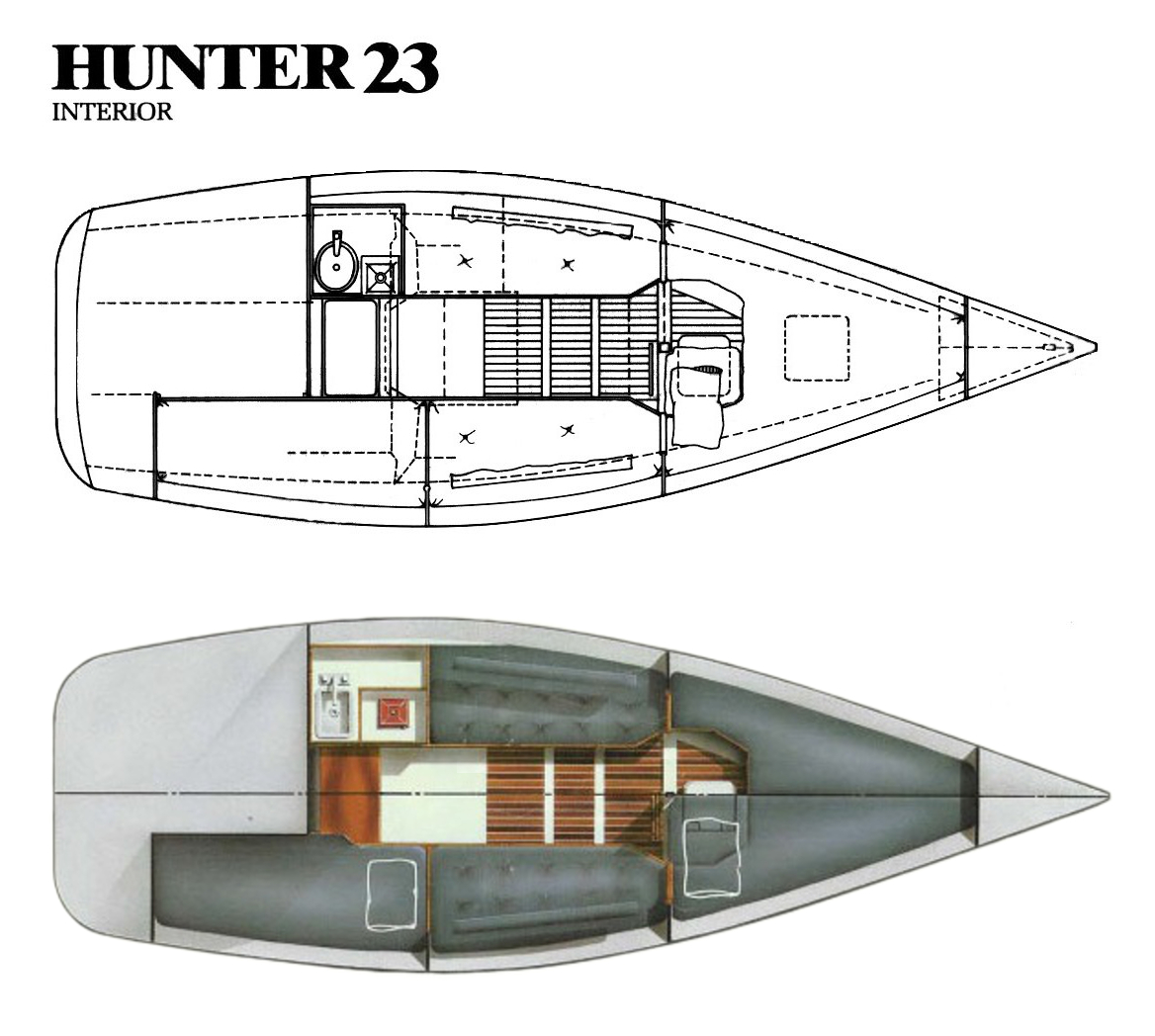 Voilier Hunter 23 1985 - Belle condition: Voilier Hunter 23 1985 ...