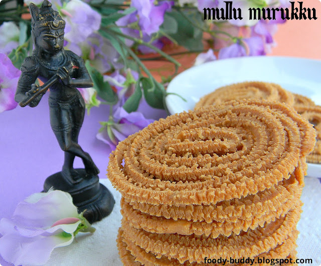 Foody - Buddy: MULLU MURUKKU | EASY MURUKKU RECIPE | KRISHNA JAYANTHI ...