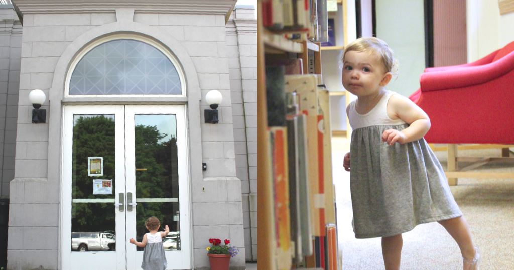 first library visit | Cloudy Day Gray