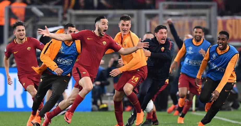 MAS QUE UN DEPORTE: Festejos en la capital italiana, La Roma clasifico ...