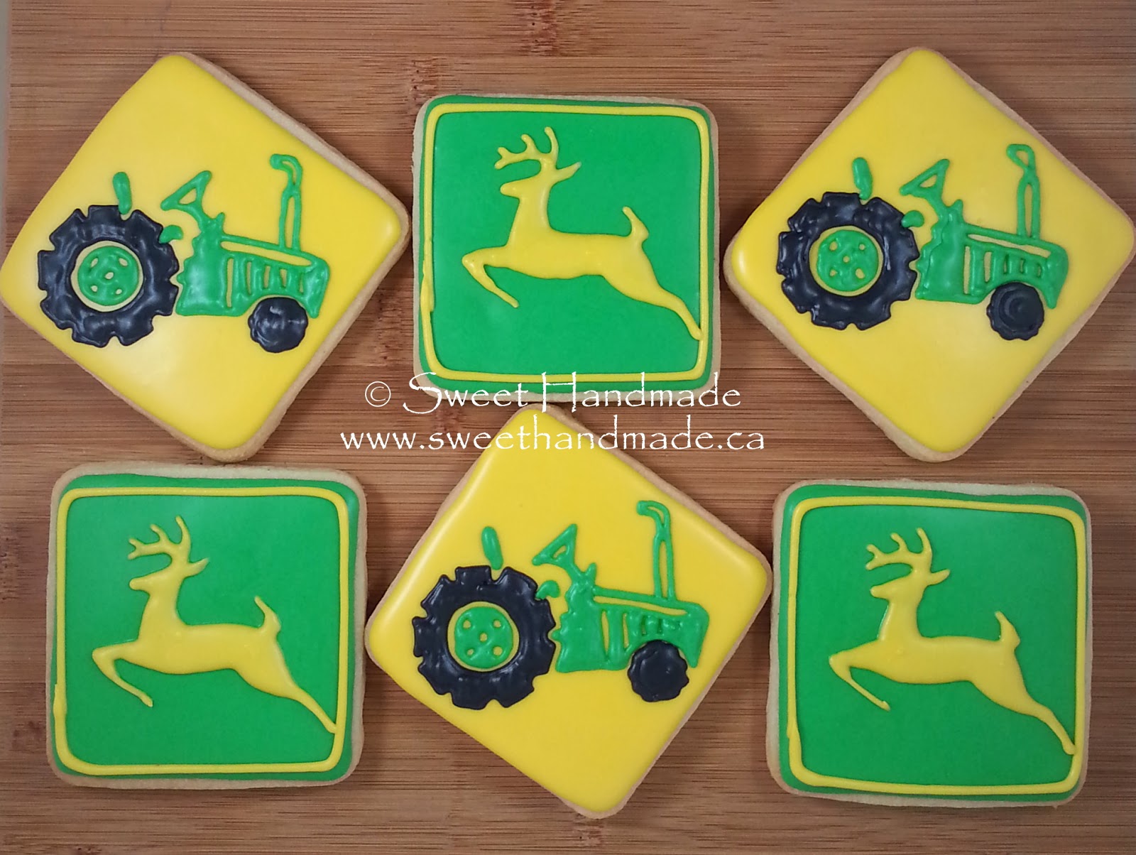 Sweet Handmade Cookies: John Deere Tractor Cookies