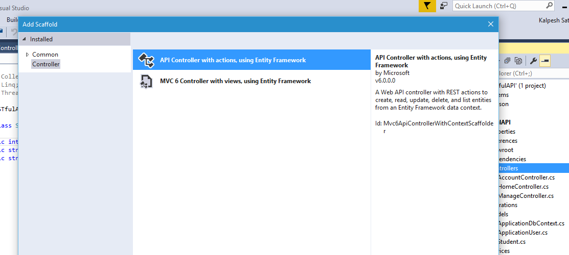 How To Create Restful Api With Mvc 6 And Aspnet Core 10 ~ Full Stack