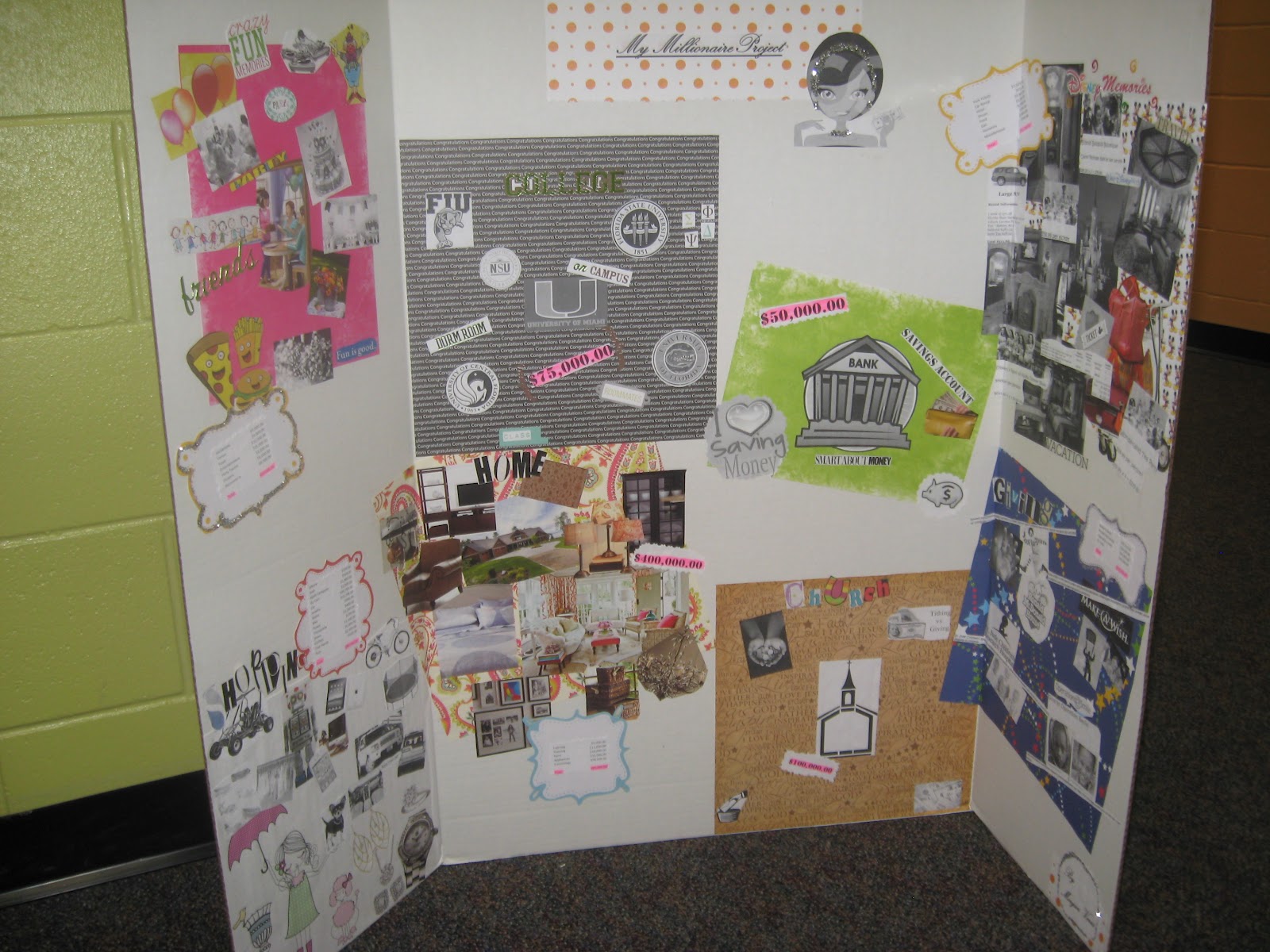Mrs.Sanders 4th grade class: Million Dollar Projects