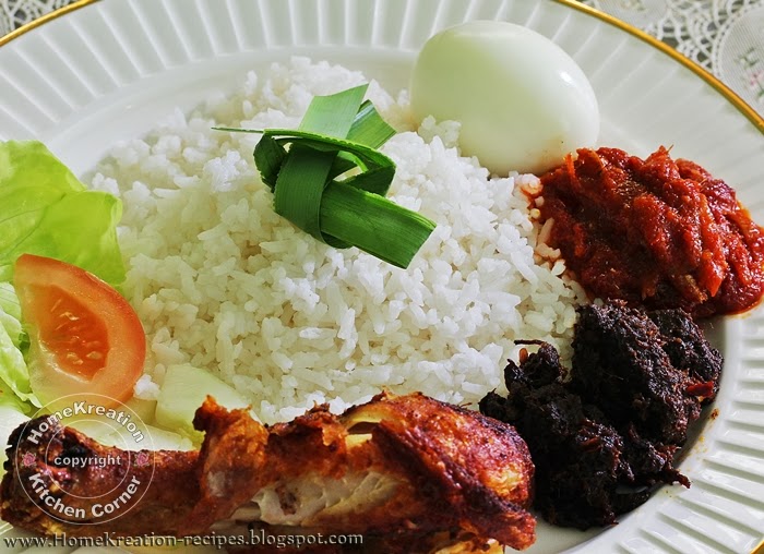 HomeKreation - Kitchen Corner: Quick & Easy Nasi lemak