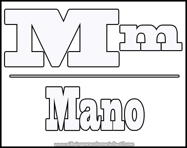 Laminas con la consonante M - Imagui