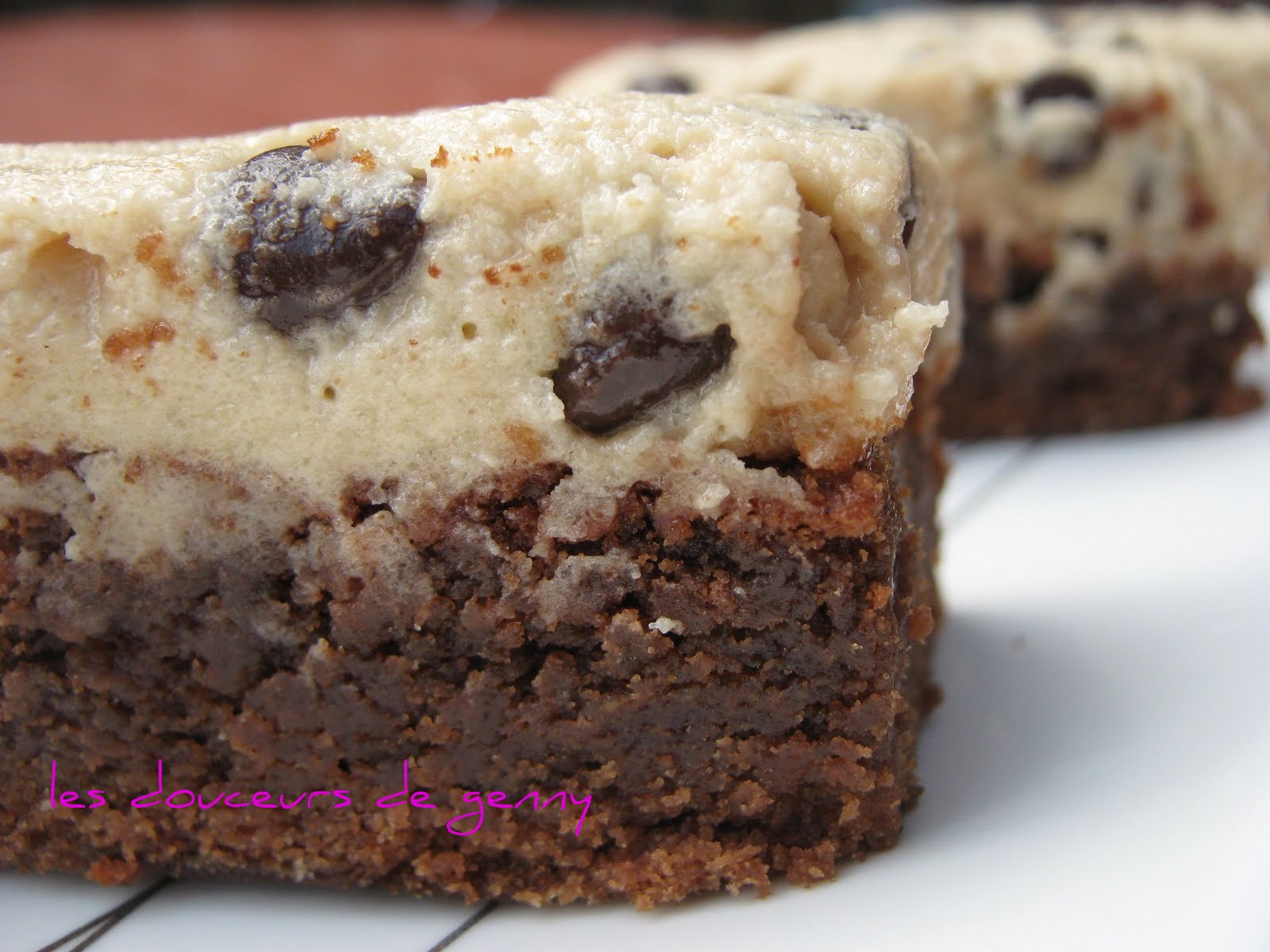 Les douceurs de genny: BROWNIES PÂTE À BISCUIT
