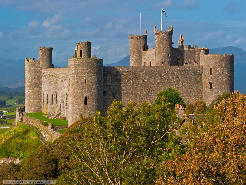 Fortificación feudal o castillo de Harlech (Harlech Castle ...