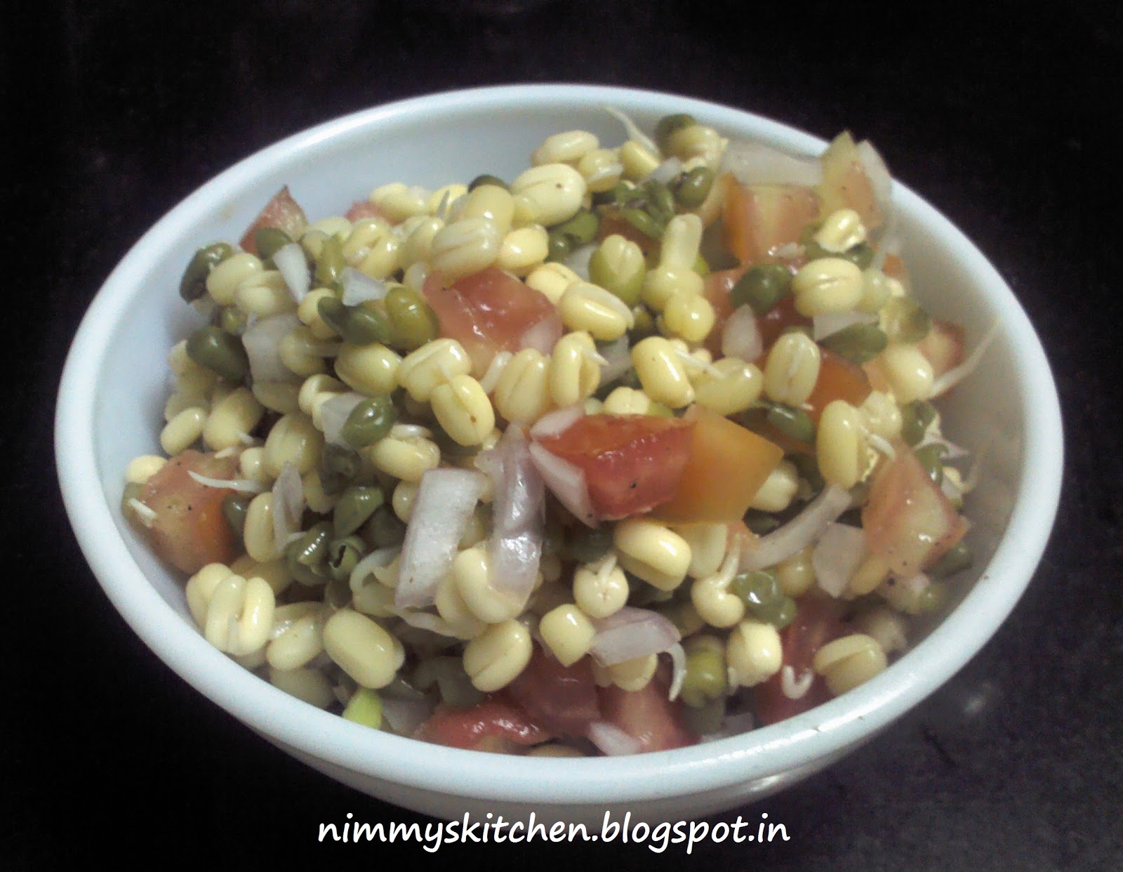 Nimmys Kitchen Sprouted Moong Salad