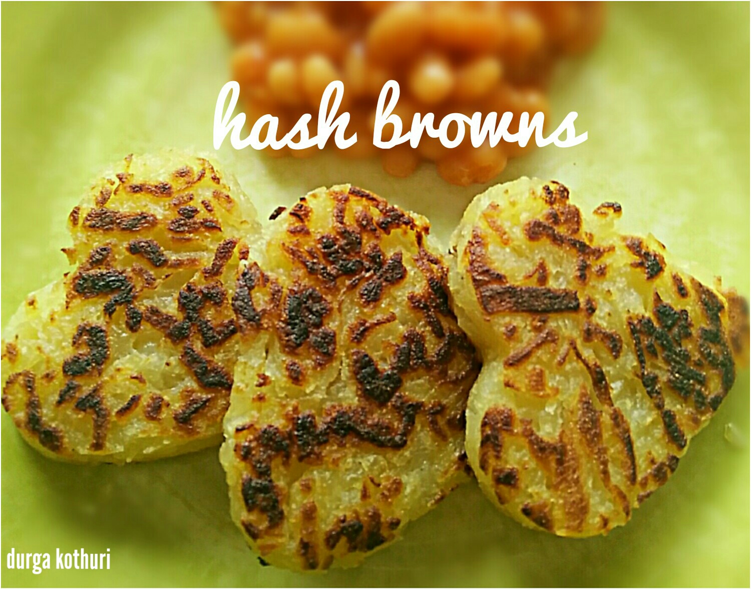 Healthy Side of Indian Cooking: Home-made Hash Browns