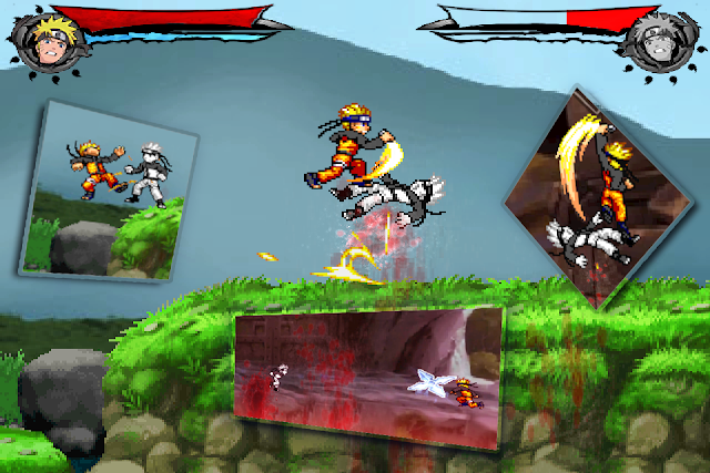 Naruto fight shadow blade x characters - rasermex