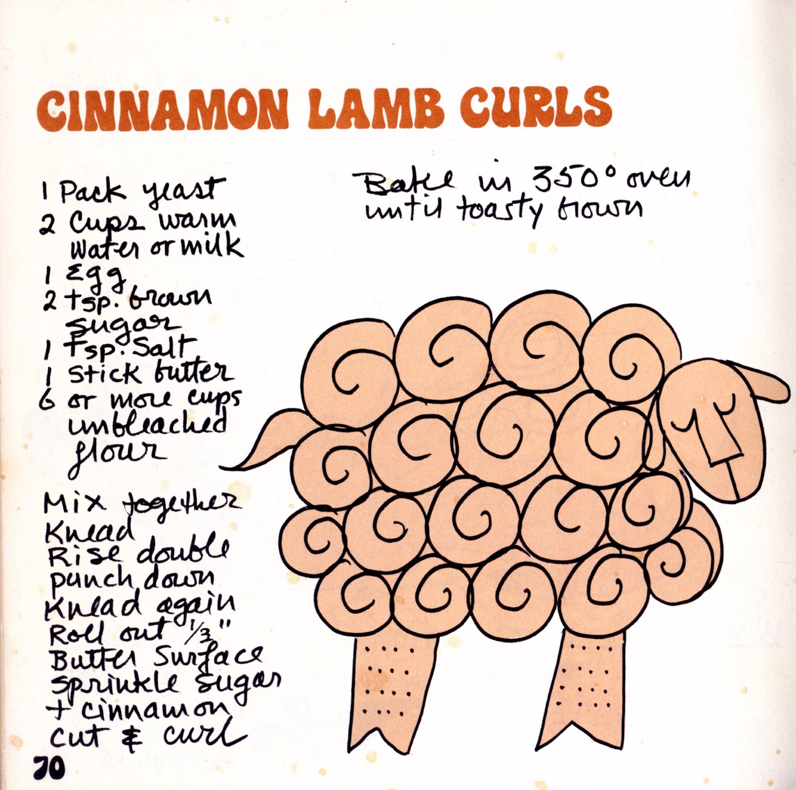Dying for Chocolate: Cinnamon Lamb Curls for Easter Brunch