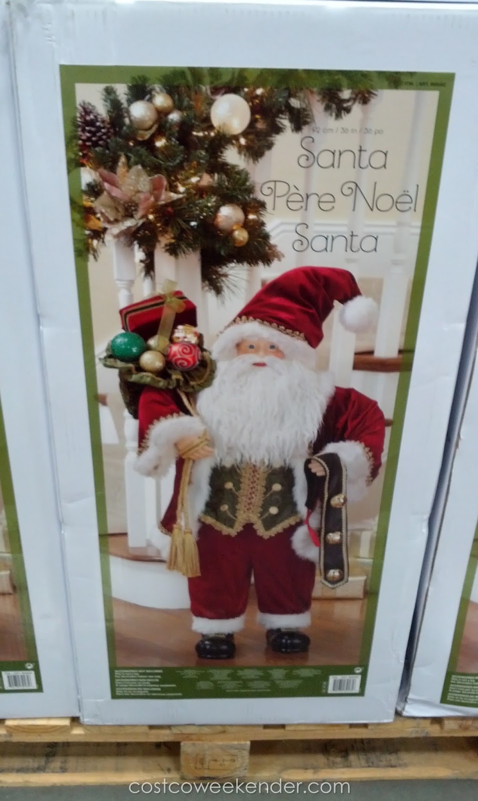 36" Fabric Santa Claus | Costco Weekender