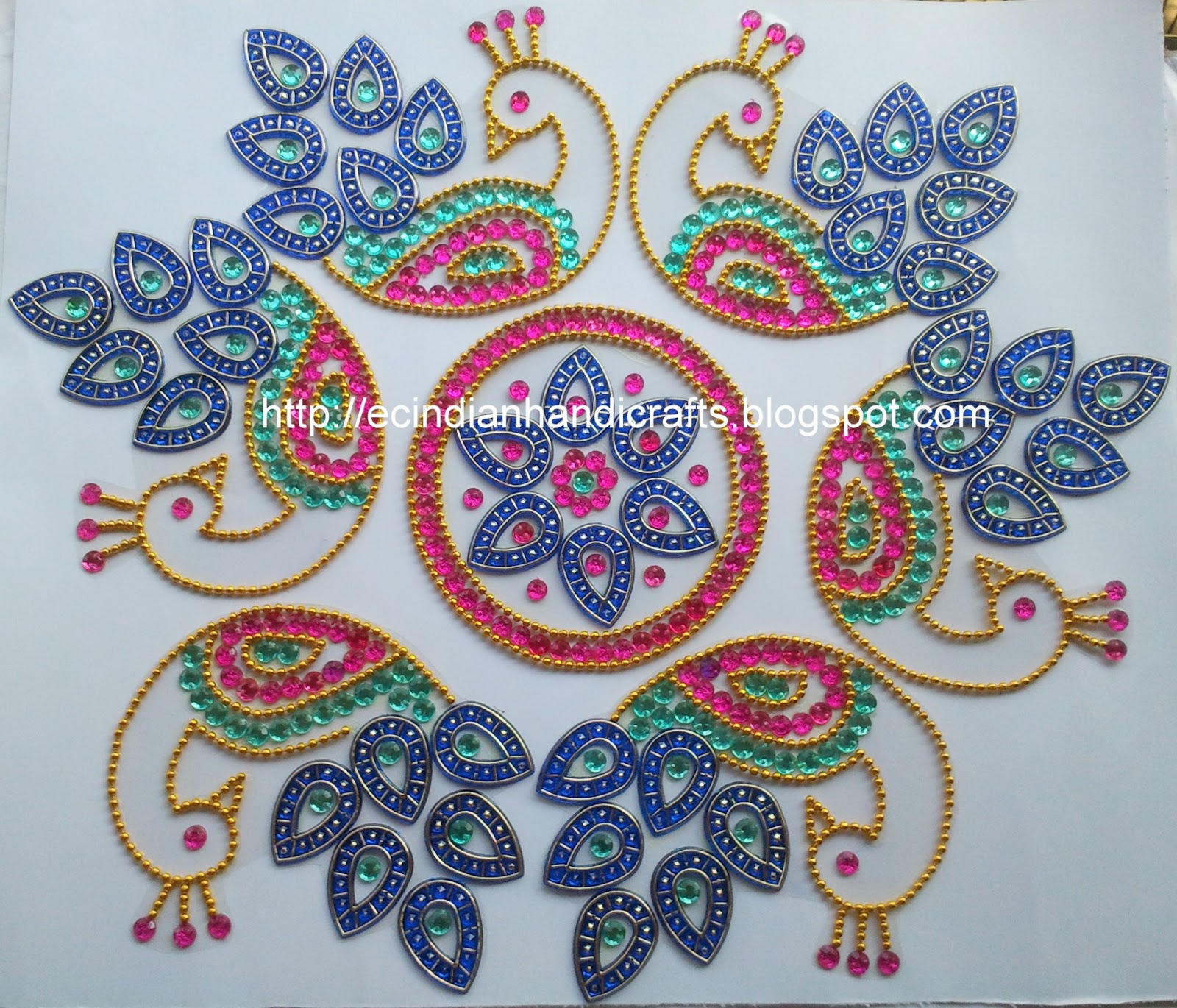 EC Indian Handicrafts' -Marapachi/rubber doll decorations: Peacock ...