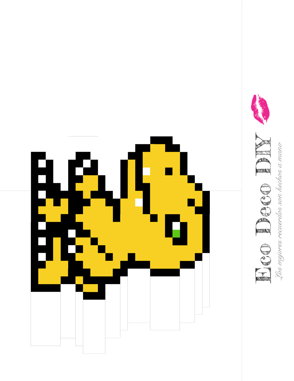 Eco Deco DIY: TARJETA POP UP, PIXEL, 3D, AGUMON, Y MAS
