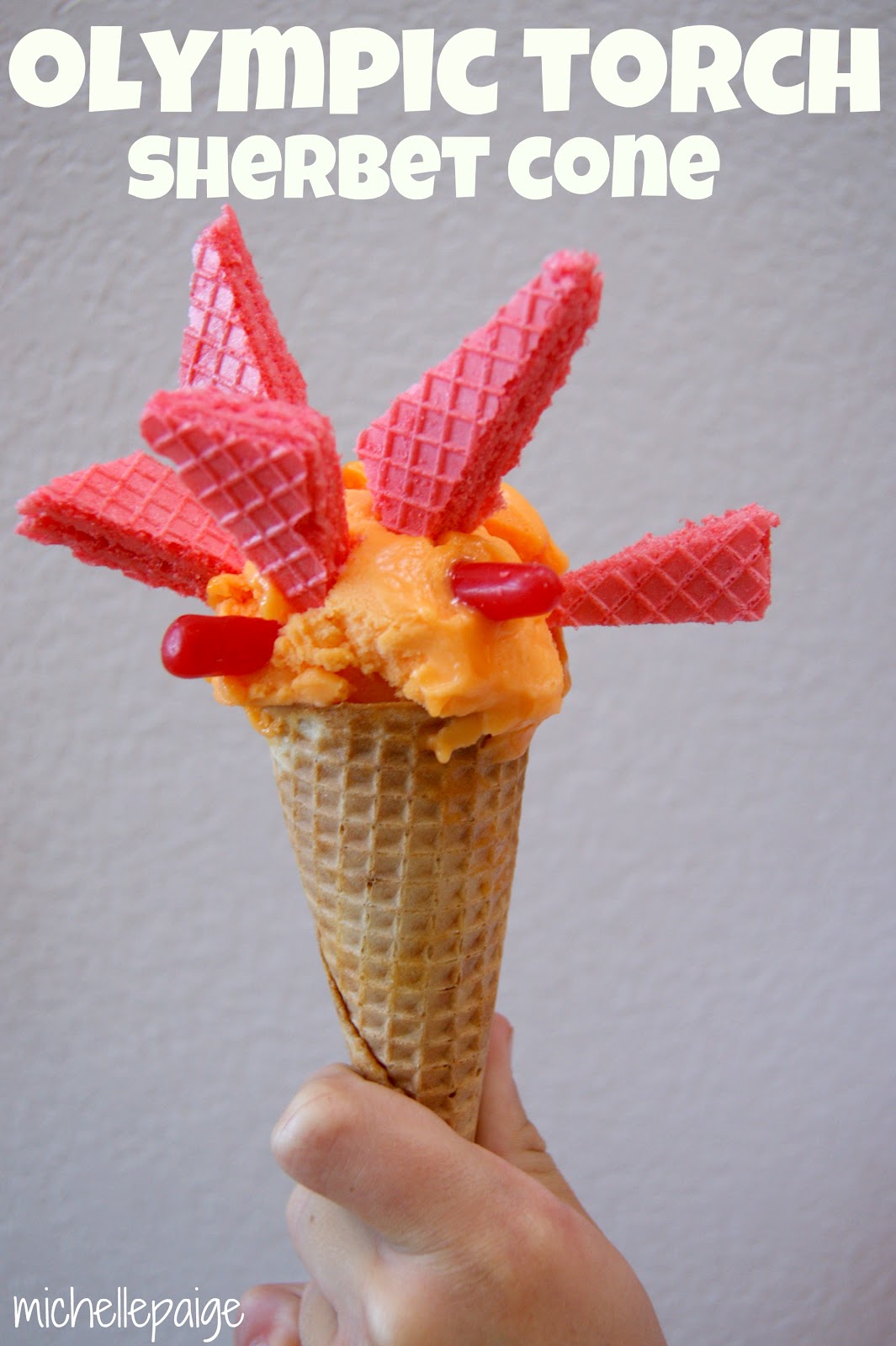 michelle paige blogs: Olympic Torch Sherbet Cone