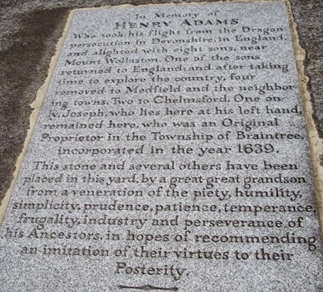 Family legends: Henry Adams - "Founder of New England"