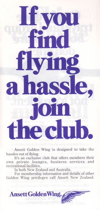 Airline memorabilia: Ansett New Zealand (1994)