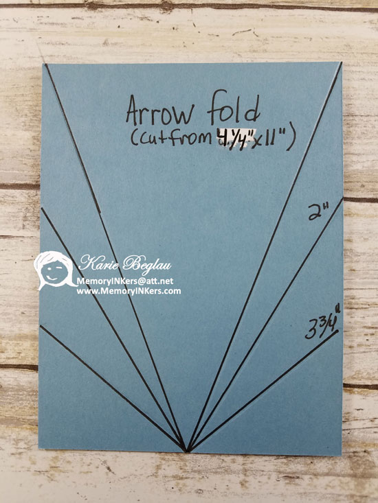 MemoryINKers: Tucked Arrow Card