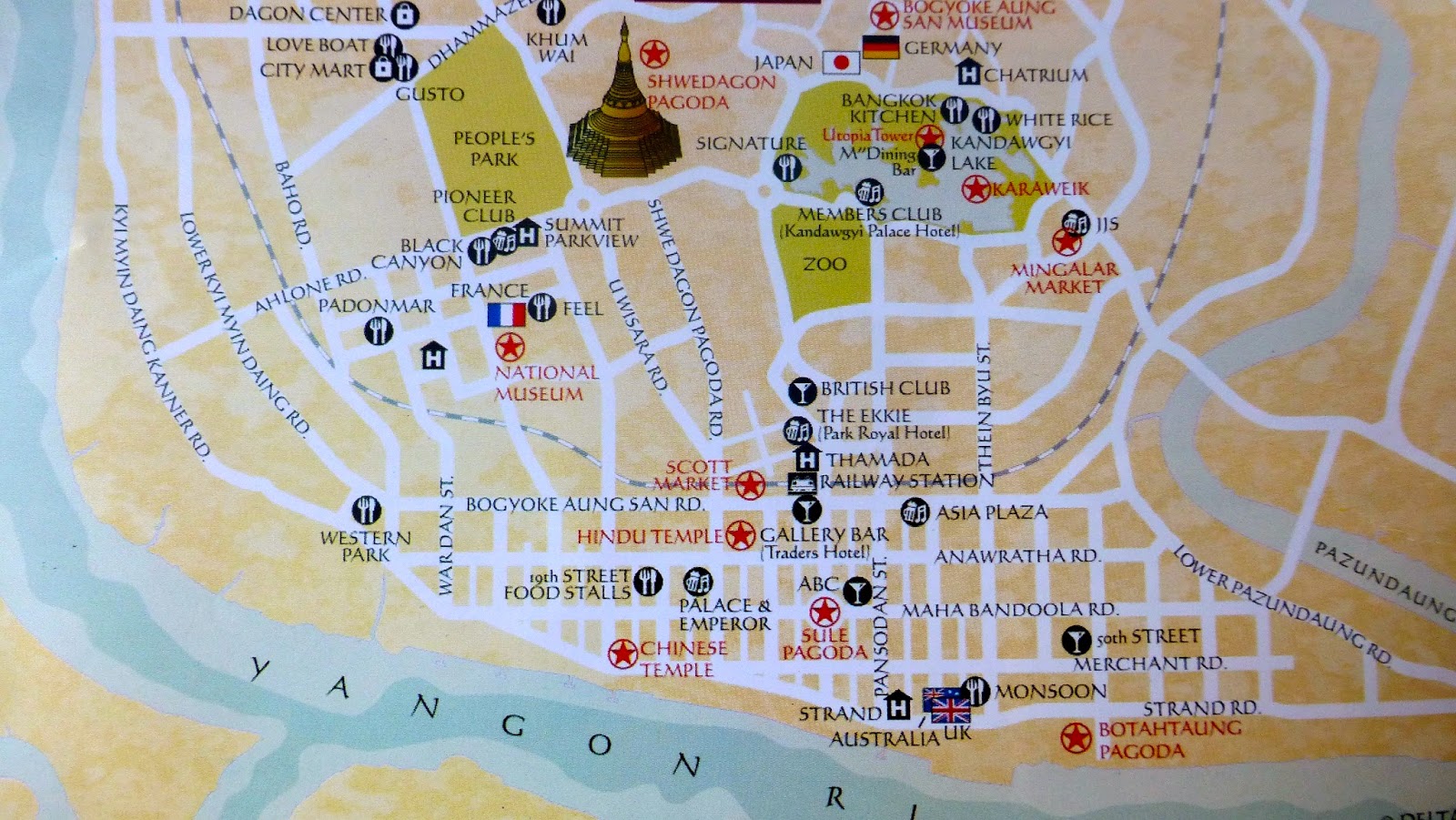 Yangon Map