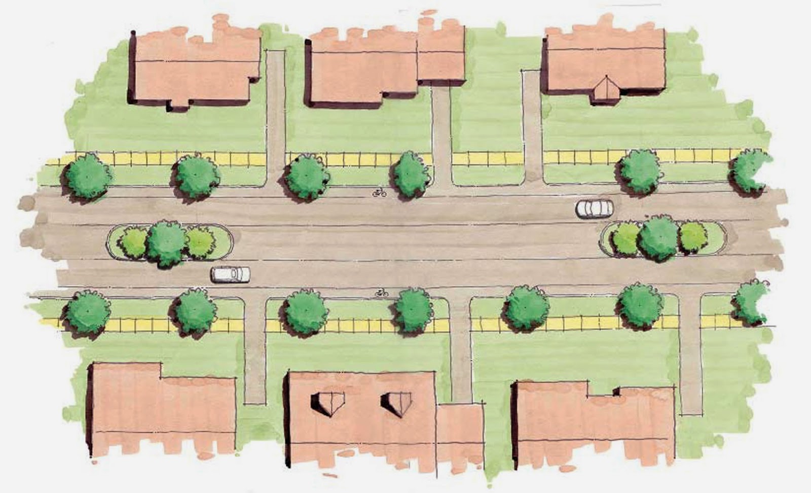 Urban street design - Urban street segments for Avenue