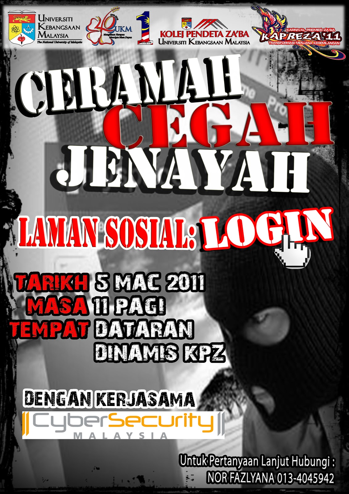 KAPREZA '11: Ceramah Cegah Jenayah